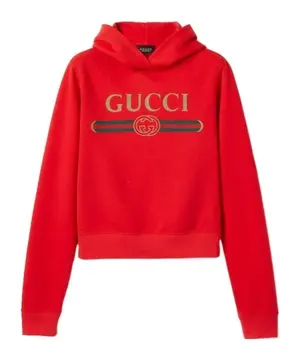 Gucci Cotton Jersey And Cashmere Sweatshirt With Double G Print - Red