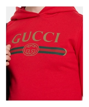 Gucci Cotton Jersey And Cashmere Sweatshirt With Double G Print - Red