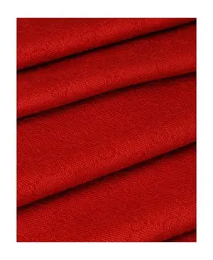 Gucci Silk Wool Gg Jacquard Shawl - Red