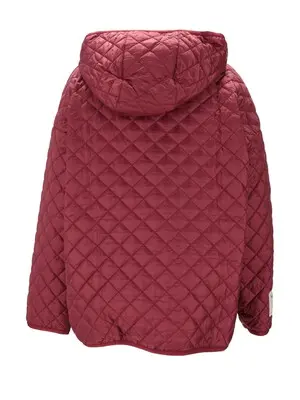 Max Mara Quilted Hooded Jacket - Red