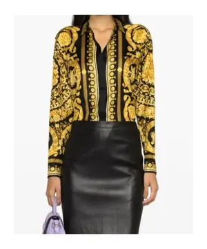 Versace Heritage Barocco-printed Long-sleeved Shirt - Multicolor