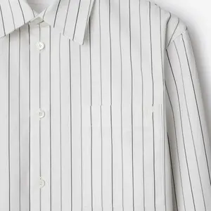 Burberry Logo Embroidered Striped Shirt