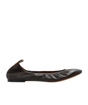 LANVIN Round-toe Ballerina Flats - Black