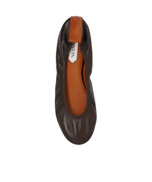 LANVIN Round-toe Ballerina Flats - Black