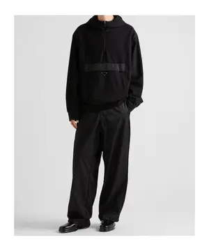 Prada Technical Jersey Hoodie