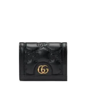 Gucci Logo Plaque Bifold Wallet - Black