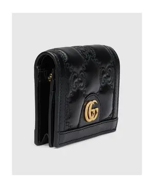 Gucci Logo Plaque Bifold Wallet - Black