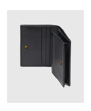Gucci Logo Plaque Bifold Wallet - Black