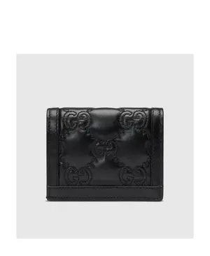 Gucci Logo Plaque Bifold Wallet - Black