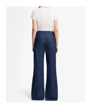 7 For All Mankind High-waisted Wide-leg Jeans - Blue
