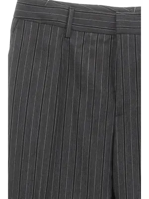 Alessandra Rich Pinstriped Tailored Trousers