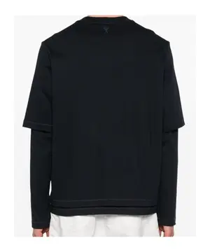 Ami Logo Printed Crewneck T-shirt