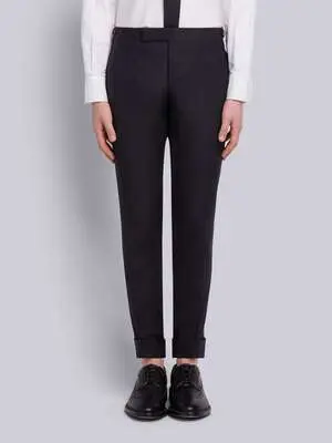 Thom Browne Super 120s Twill Suit With Tie - Black