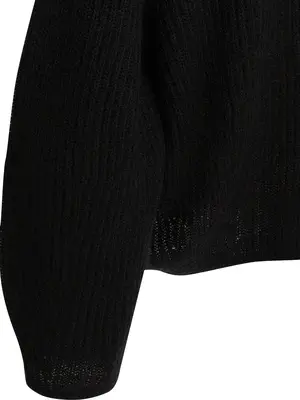 TOTEME Crewneck Ribbed Knit Pullover