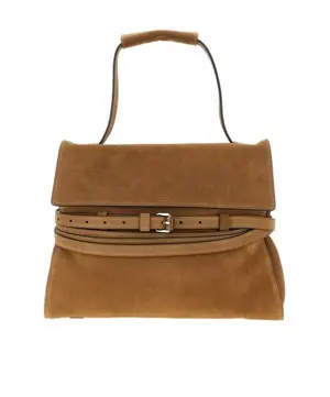 Moschino Debossed Tote Bag - Brown