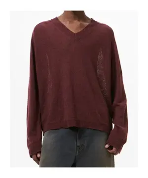 Our Legacy Rue V-neck Knitted Sweater - Red