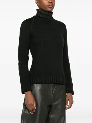 BASERANGE High-neck Ribbed Sweater