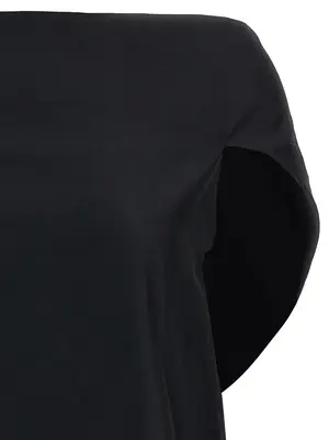 THE ROW Draped Wide-neck Blouse