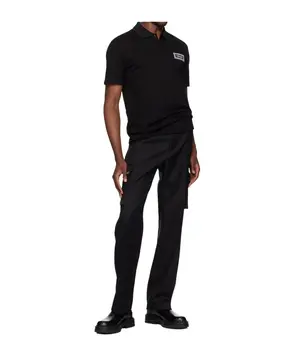 Versace Logo-embroidered Polo Shirt
