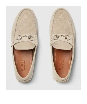 Gucci Horsebit Monogrammed Loafers