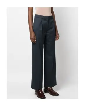 LOW CLASSIC Straight-leg Tailored Trousers - Black
