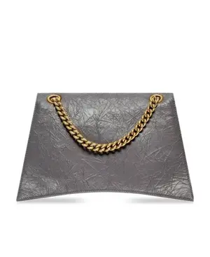 Balenciaga Crush Medium Chain Shoulder Bag - Gray
