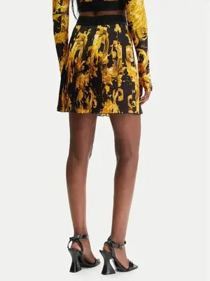 Versace Barocco Pleated Mini Skirt