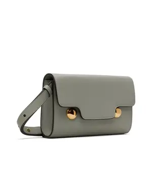 Marni Leather Crossbody Bag - Gray