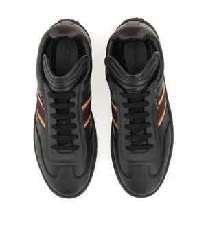 Bally Side-stripe Round Toe Sneakers