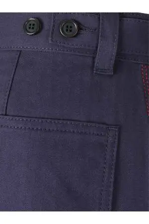 Givenchy Paris Signature Embroidered Cargo Jeans - Navy Blue