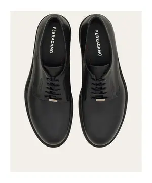 FERRAGAMO Cervantes Round Toe Lace-up Shoes