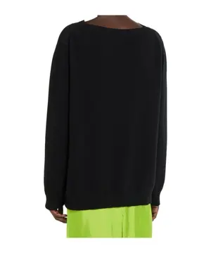 Gucci Lace Trim V-neck Jumper