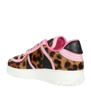 Gcds Leopard-print Lace-up Trainers