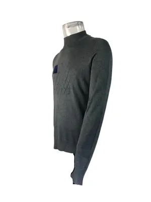 Emporio Armani High Neck Sweater With Logo Detail