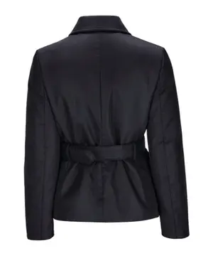 Prada Padded Triangle Logo Jacket - Black