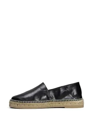 AMI Paris Leather Espadrilles With Rope Sole