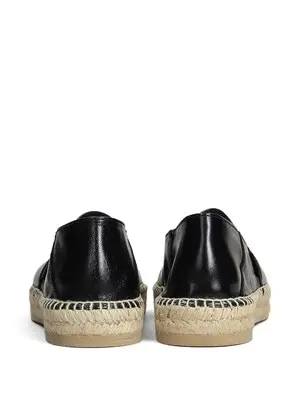 AMI Paris Leather Espadrilles With Rope Sole