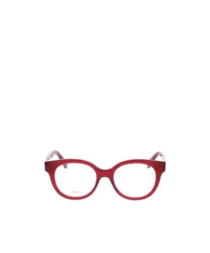 Loewe Round Frame Glasses - Red