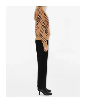 Burberry Checked Crewneck Jumper