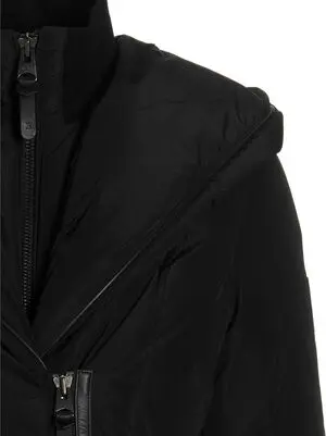 Mackage Hooded Down Jacket With Belted Detail
