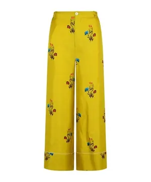 Marni Straight-leg Floral Printed Casual Pants