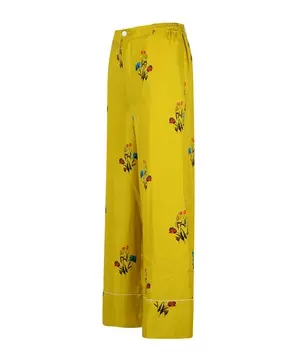 Marni Straight-leg Floral Printed Casual Pants