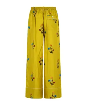 Marni Straight-leg Floral Printed Casual Pants