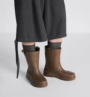 Dior Garden Rain Boot - Deep Khaki