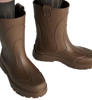 Dior Garden Rain Boot - Deep Khaki