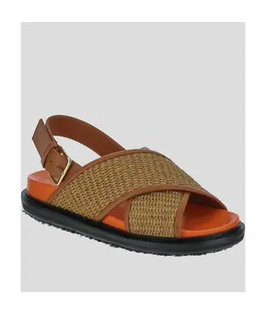 Marni Fussbett Cross-strap Sandals