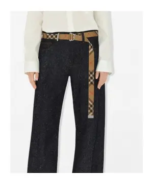 Burberry Check Ribbon Belt
