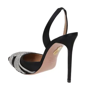 AQUAZZURA Exposed Stiletto High Heel Slingbacks