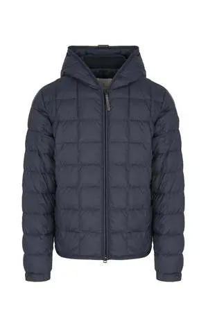 Moncler Tahrir Hooded Quilted Jacket - Navy Blue