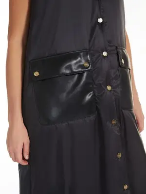 Max Mara Buttoned Sleeveless Jacket With Hood